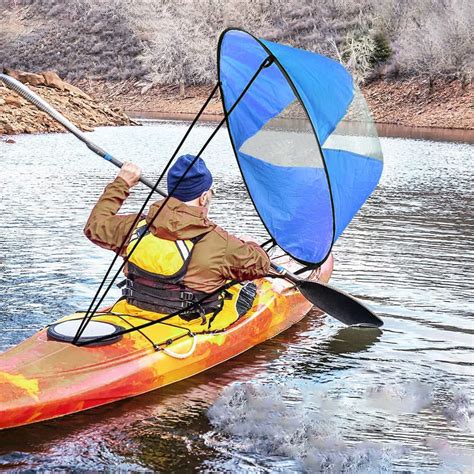 Paddle Board Sail Kayak Sail Foldable Pvc Quick Elease Clea Window