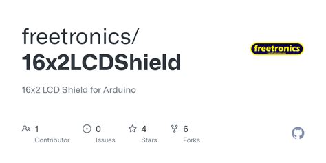 GitHub Freetronics X LCDShield X LCD Shield For Arduino