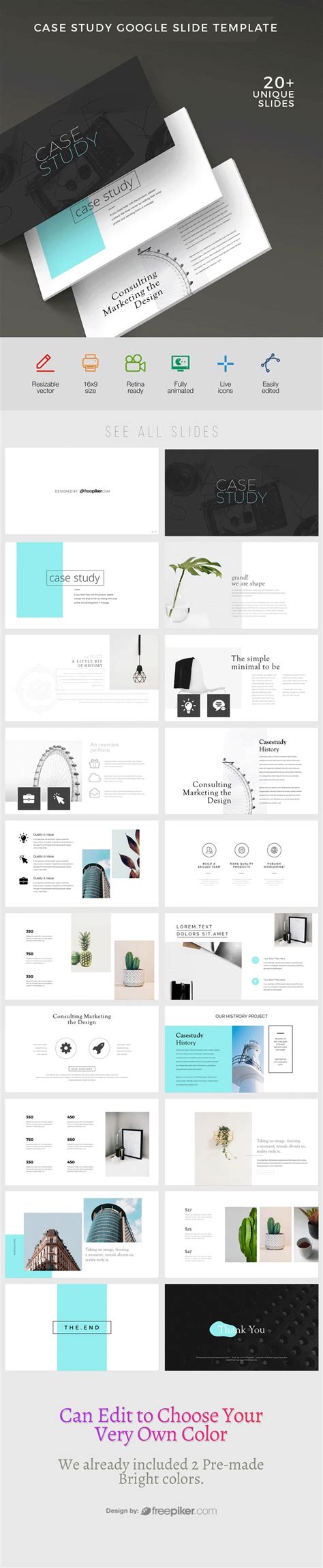Freepiker Case Study Google Slide Template