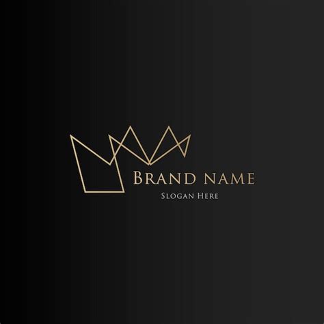 Premium Vector Luxury Crown Logo With Gold
