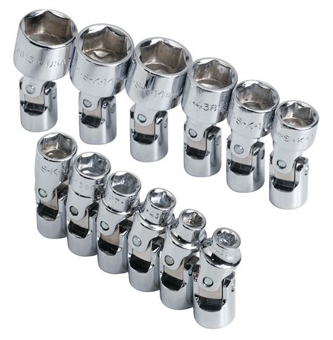 SK PROFESSIONAL TOOLS Socket Set Socket Size Range 5 Mm To 15 Mm Hand Drive Size 1 4 In