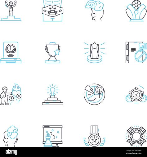 Budgeting Process Linear Icons Set Planning Forecasting Analysis