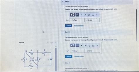 Solved Calculate The Current Through Each Resistor In