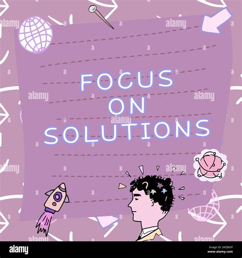 Text Caption Presenting Focus On Solutions Business Idea Powerful Practical Way To Achieve
