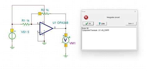 Opa348 Tina Ti Simlation Error In Cmrr Amplifiers Forum Amplifiers Ti E2e Support Forums