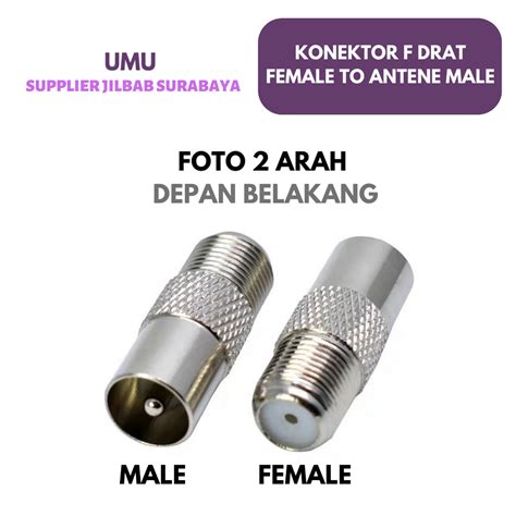 Jack Antena TV Televisi Male To Conector Connectro Konektor Drat Jek Antena Cowo Drat Merk CP