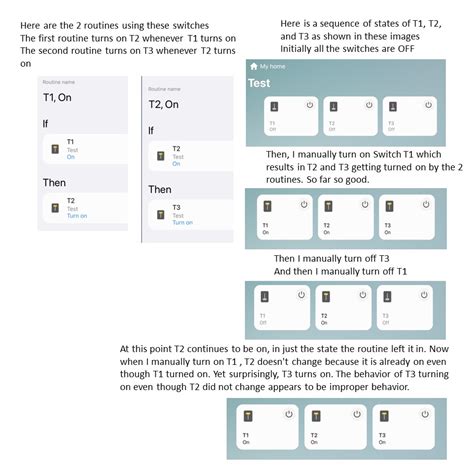 basic routine behavior appears to be unusual smartapps and automations smartthings community