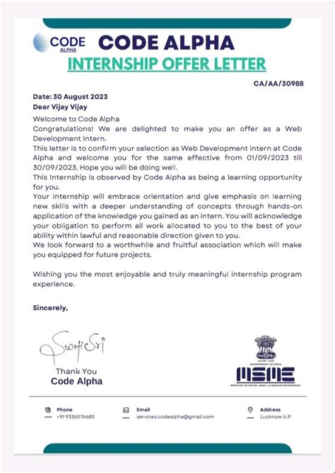 Vijay Thakur On Linkedin Codealpha