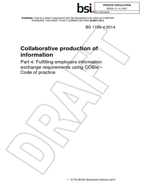 collaborative production of information pdf building information modeling specification