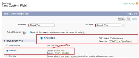 Salesforce Checkbox Formula