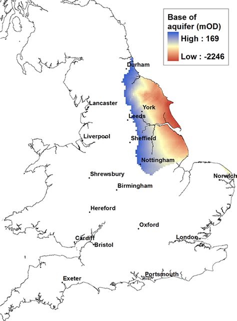 Principal Aquifers In England And Wales Aquifer Shale And Clay Maps
