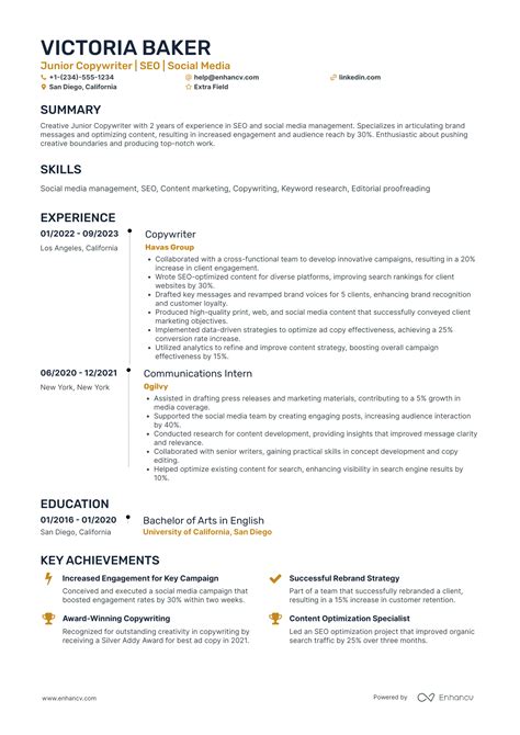 25 Writer Resume Examples That Got Jobs For 2025