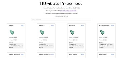 Website Attribute Price Checker Tool Hypixel Forums