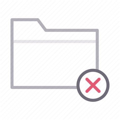 cancel delete directory files folder icon download on iconfinder