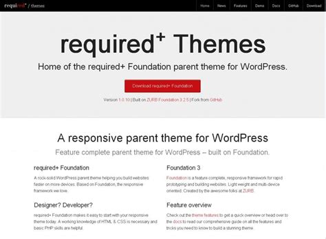 10 Free Zurb Foundation Framework Templates