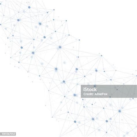 포인트와 라인 글로벌 네트워크 연결입니다 인터넷 연결 배경입니다 연결 구조를 추상화 합니다 다각형 공간 배경입니다 벡터 일러스트 레이 션 3차원 형태에 대한 스톡 벡터 아트