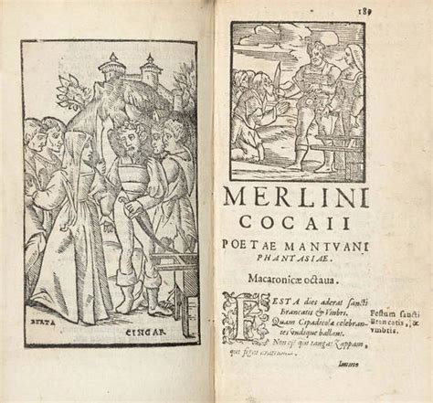 Folengo Teofilo 1491 1544 Opus Merlinicocaii Poetae