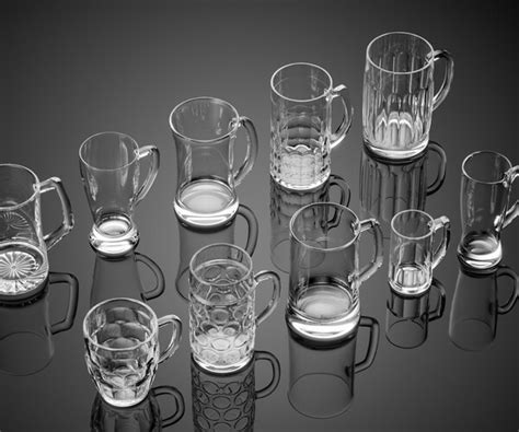 Artstation Set Of 10 Beer Mugs Glasses Resources