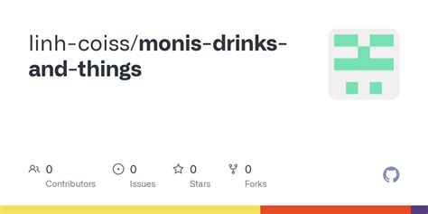 Github Linh Coissmonis Drinks And Things