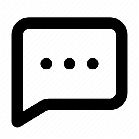 Message Square Outline Icon Download On Iconfinder