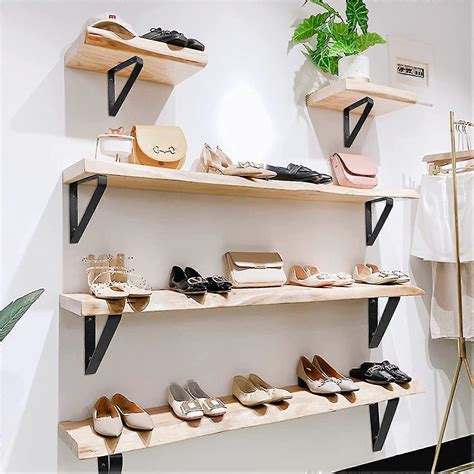 Heavy Duty Floating Shelf Bracket 8 Metal Wall Mount Bracket Steel Triangle Bracket