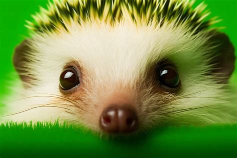 Premium Ai Image Young Hedgehog In Natural Habitat Neural Network Ai Generated