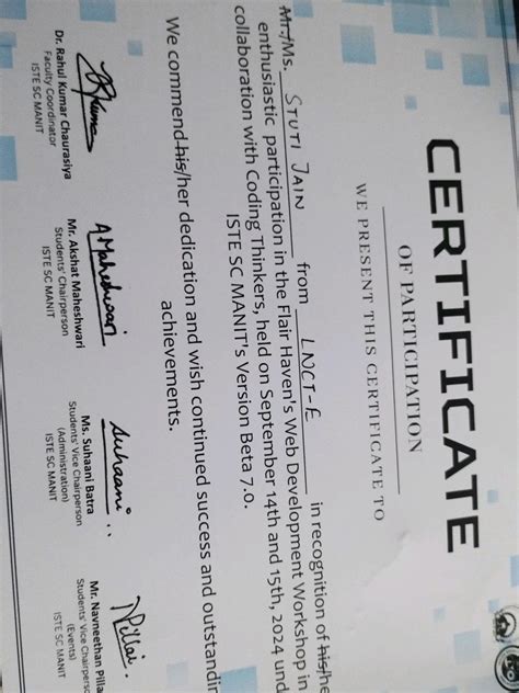 Stuti Jain On Linkedin Webdevelopment Manit Continuouslearning