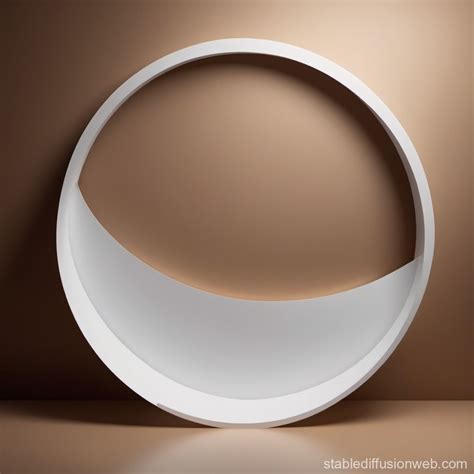 Elegant Curve With Central Symbol On Strip Stable Diffusion Online