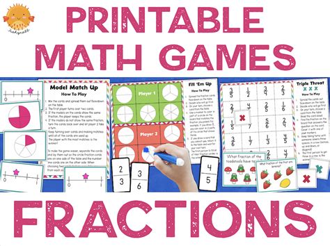 Fractions Games 3rd Grade Identifying And Comparing Fractions Math