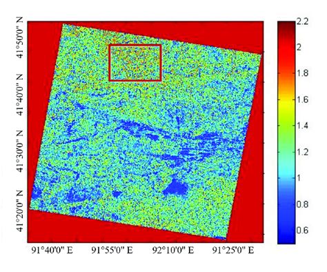 The Penetration Depth Estimation Map Of The Test Site Download Scientific Diagram