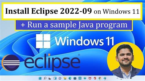 How To Install Eclipse Ide 2022 09 On Windows 11 Youtube