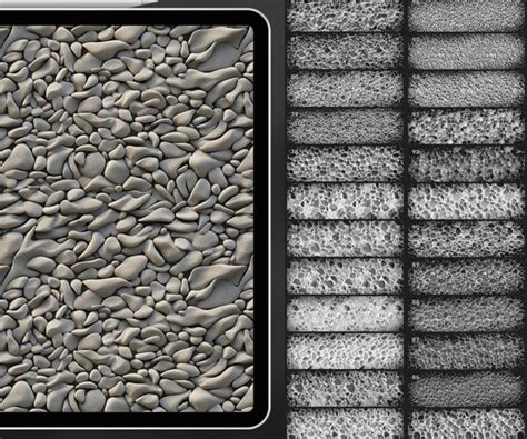 Artstation 120 Procreate Gravel Textures Stone Gravel Procreate Seamless Pattern Brushes