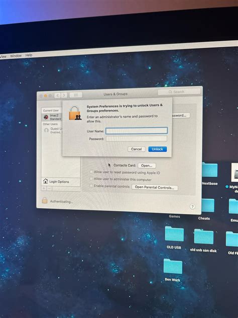 Reset Admin Name And Password Rmacos