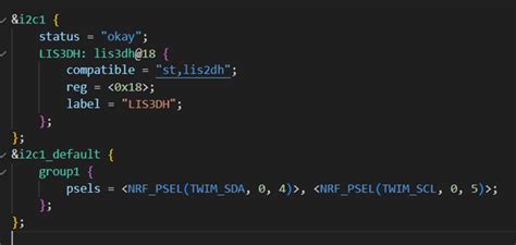 Adding Lis3dh Sensor To Nrf5340dk Machine Learning Nordic Qanda Nordic Devzone Nordic Devzone