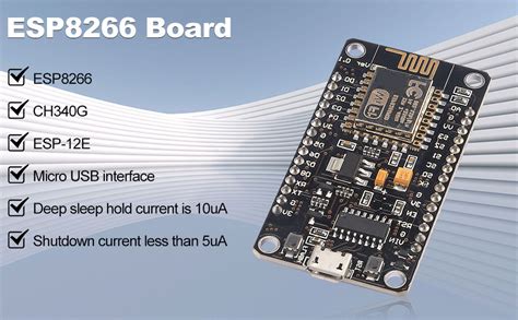 Heemol Esp8266 Entwicklungsboardesp8266 12e Nodemcu V3 Ch340g Port Serial Wireless Module 1