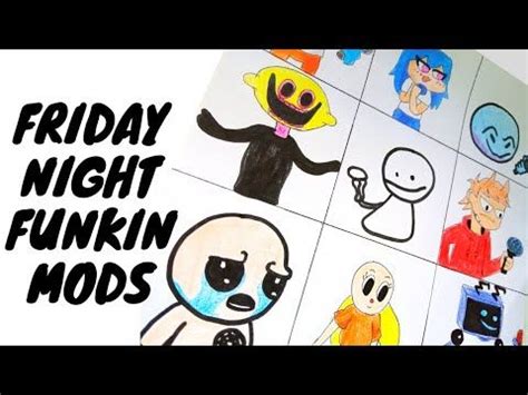 How to Draw Friday night Funkin Mods Как нарисовать fnf Рисование в