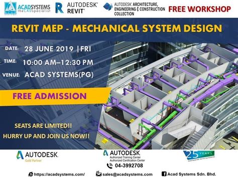 REVIT MEP MECHANICAL SYSTEMS DESIGN Acad Systems Autodesk Gold Partner Training