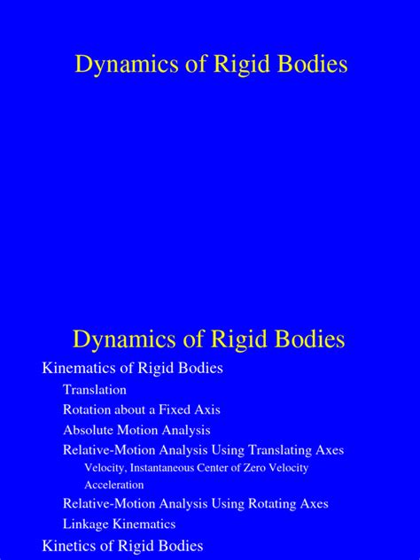 Dyn 05 Kinematics Of Rigid Bodies 2016 Pdf Pdf Rotation Around A Fixed Axis Kinematics