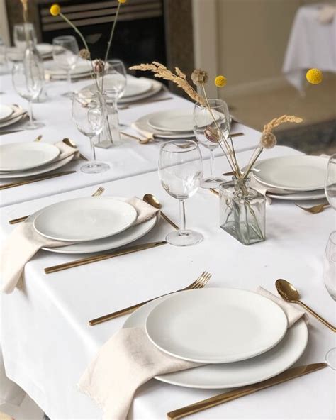 Dinner Plates Set Up At Mae Burley Blog