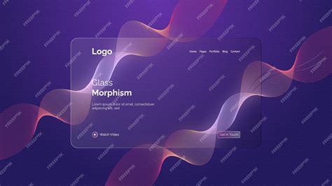 Premium Vector Vector Realistic Glass Effect Background