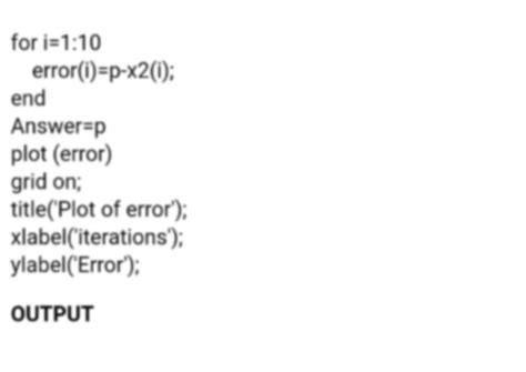 SOLUTION Numerical Analysis Matlab 2 False Position Method Studypool