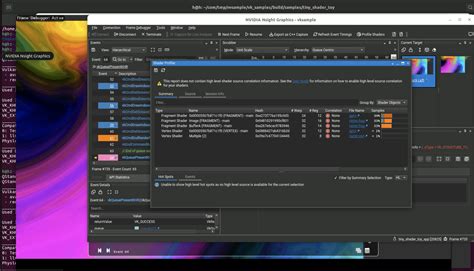 shader profiler not possible in linux nsight graphics nvidia