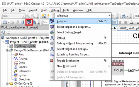 PSoC WiFi BT Pioneer Kit Hello World Using Cypress PSoC Creator Element Community