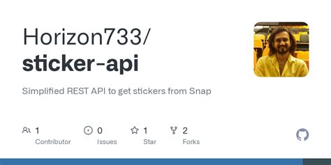 Github Horizon733sticker Api Simplified Rest Api To Get Stickers From Snap