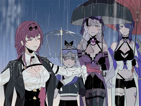 Kafka Acheron Silver Wolf And Black Swan Honkai And 1 More Drawn