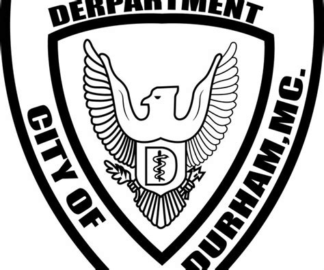 Artstation Durham Police Department Patch Vector File Black White Vector Outline Or Line Art