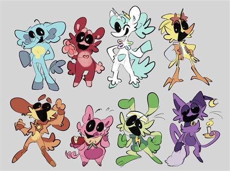 7 Smiling Critters Ideas Poppy Drawing Cat Nap Critter