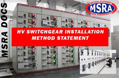 msra docs method statement for hv switchgear installation