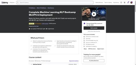 Chirag R On Linkedin Machinelearning Nlp Mlops Udemy Learningjourney Careergrowth
