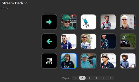 Streamdeck Buttons I Use To Call Python Scripts To Arrange F1mv Players